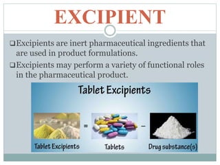 Pharmaceutical ingredients | PPTX