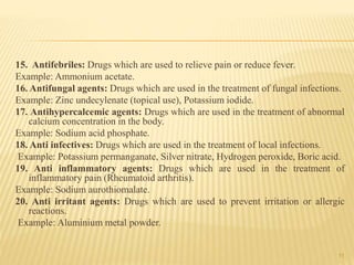Pharmaceutical inorganic chemistry introduction | PPTX