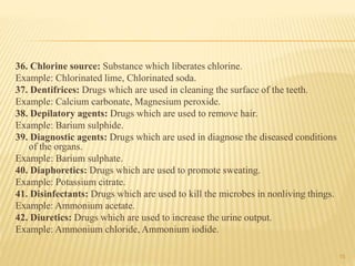 Pharmaceutical inorganic chemistry introduction | PPTX