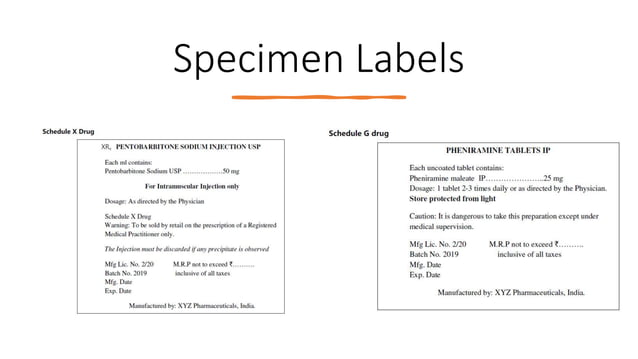Pharmaceutical Jurisprudence (BP505T) Unit-2 Sale, Labeling, Packing of ...