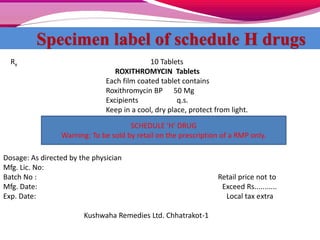 Pharmaceutical labelling ( Forensic Pharmacy 5th semester) | PPTX