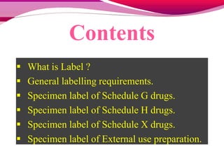 Pharmaceutical labelling ( Forensic Pharmacy 5th semester) | PPTX