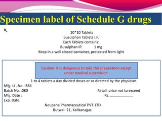 Pharmaceutical labelling ( Forensic Pharmacy 5th semester) | PPTX