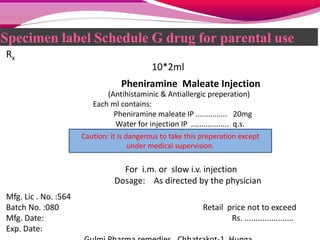 Pharmaceutical labelling ( Forensic Pharmacy 5th semester) | PPTX