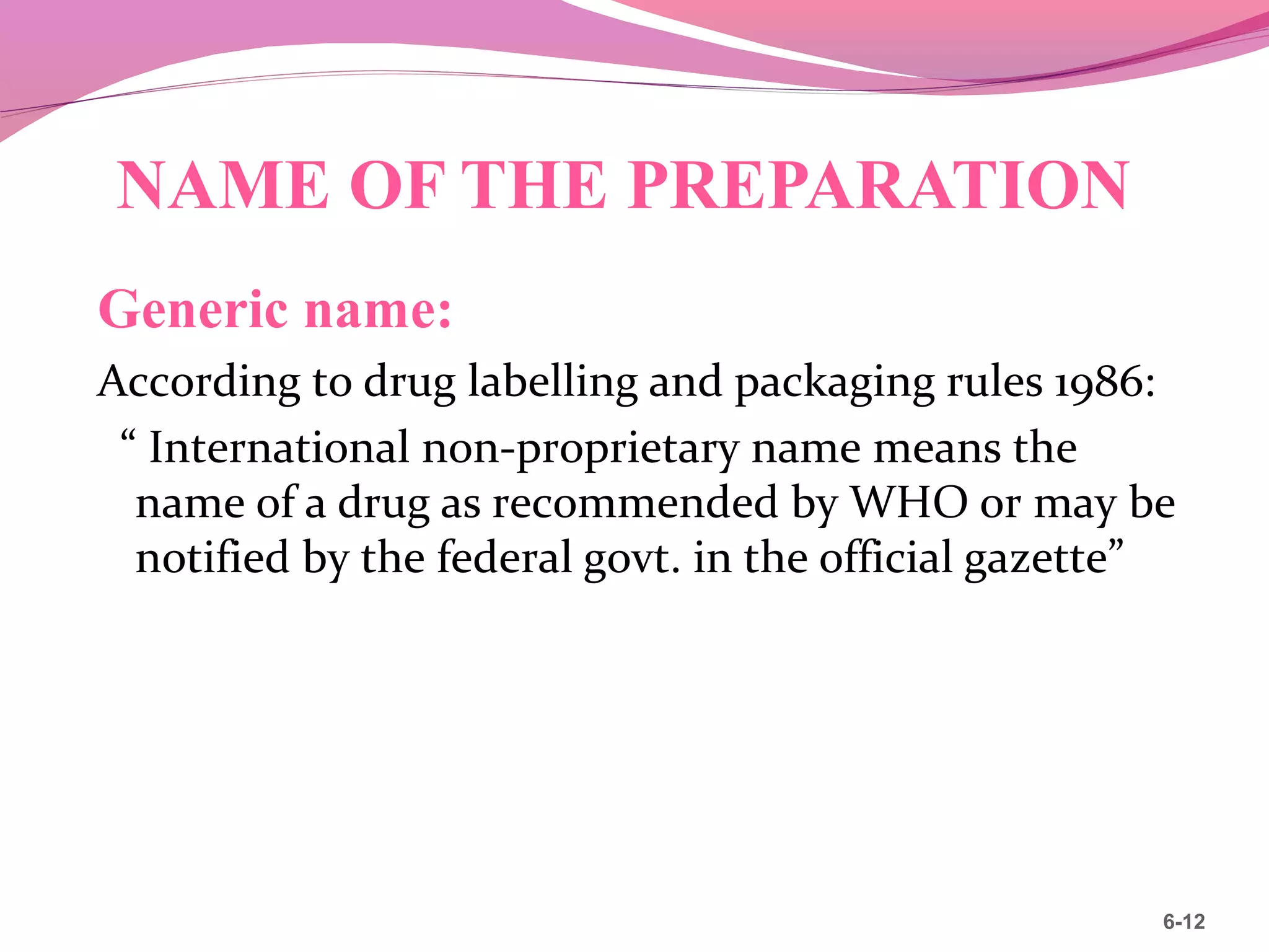 Pharmaceutical labelling | PPT