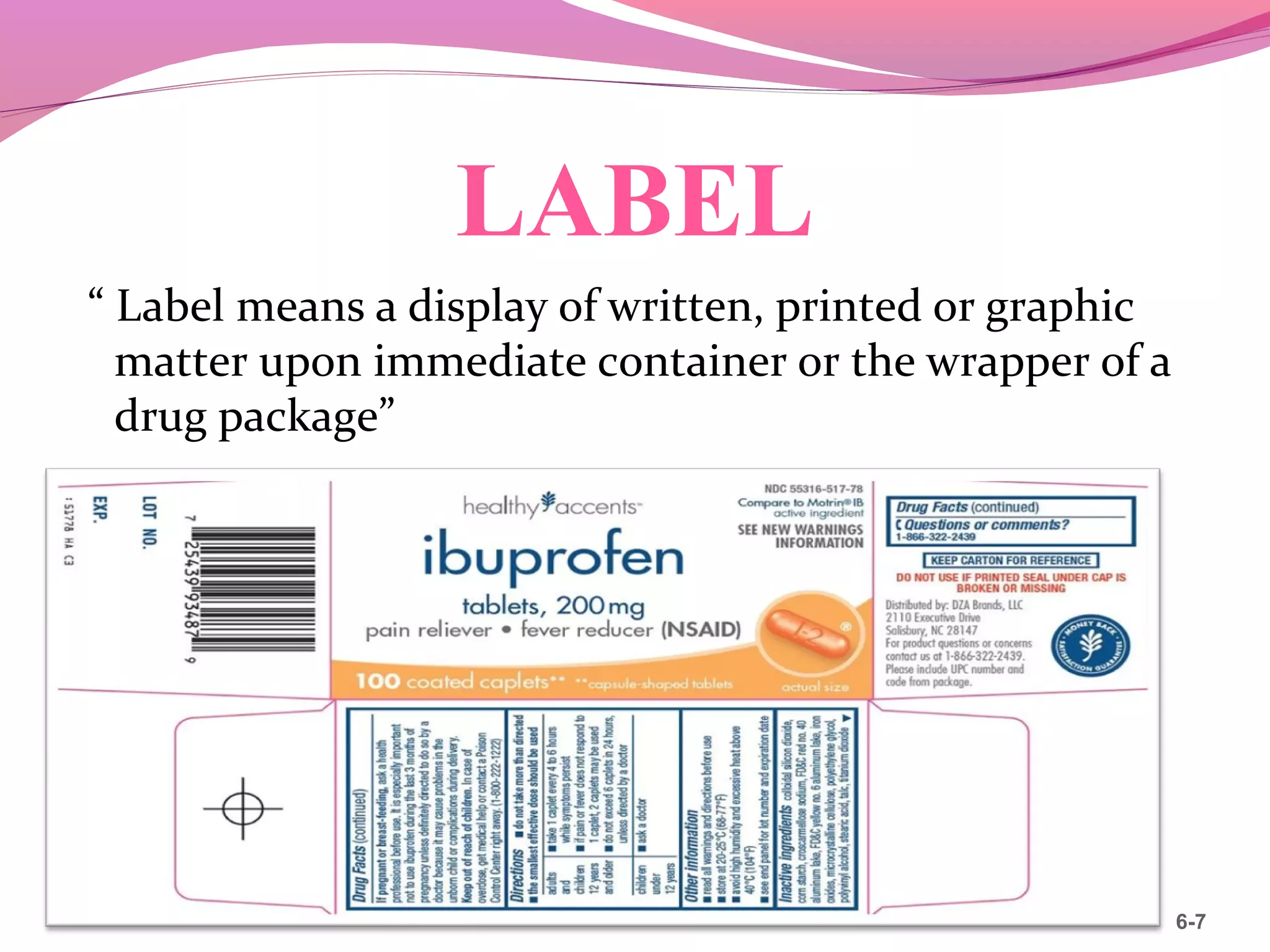 Pharmaceutical labelling | PPT