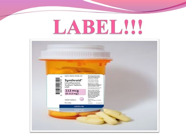 Pharmaceutical labelling | PPT