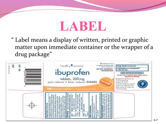 Pharmaceutical labelling | PPT