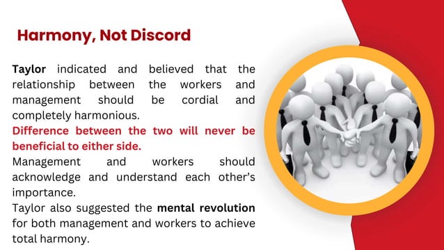 Theory and Principle of Scientific Management/Taylorism | PPTX