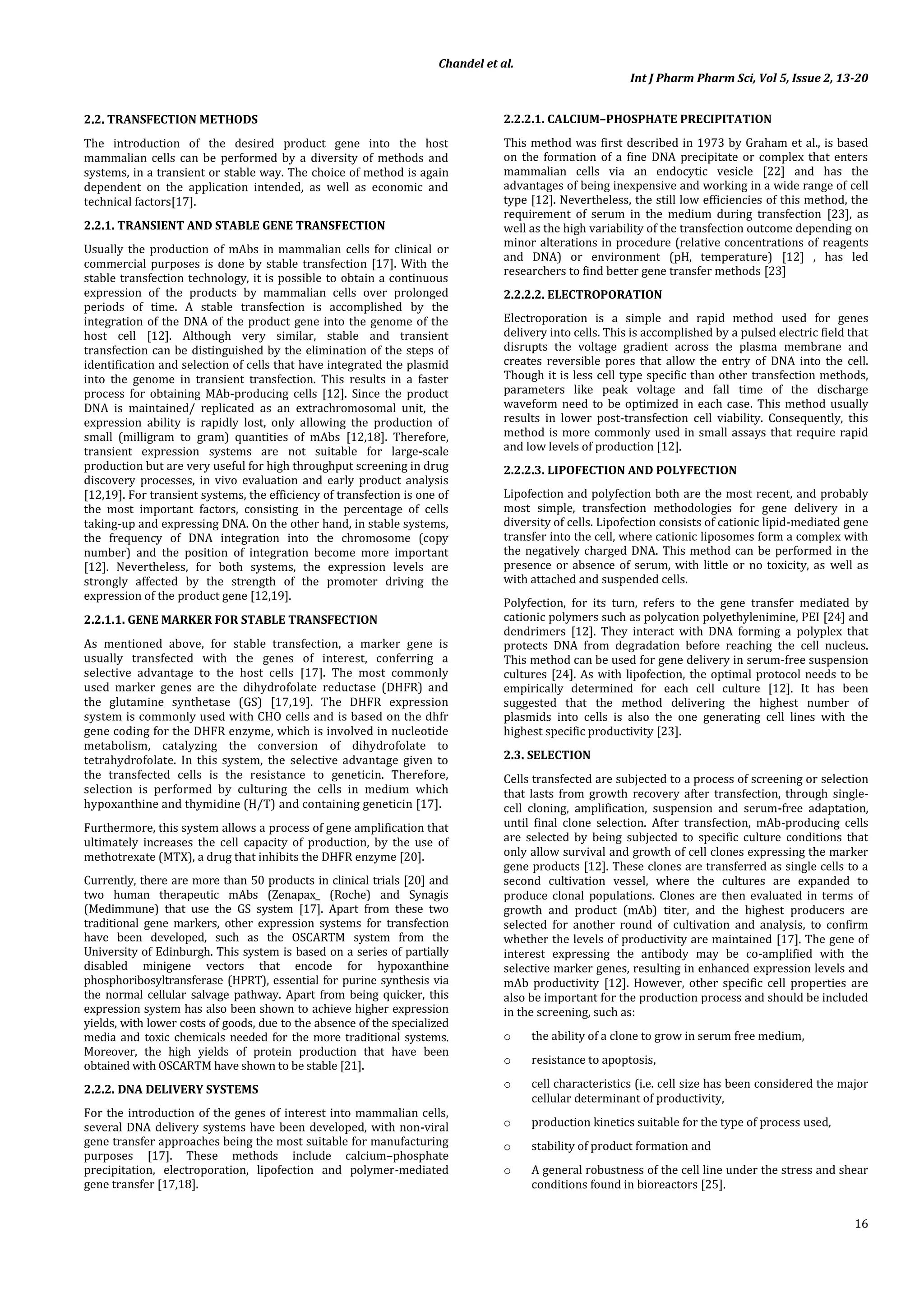 Pharmaceutical monoclonal antibodies production - guidelines to cell engineering and ...