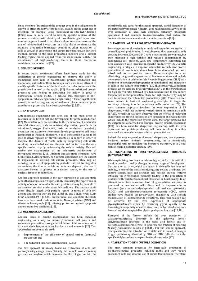 Pharmaceutical monoclonal antibodies production - guidelines to cell engineering and ...