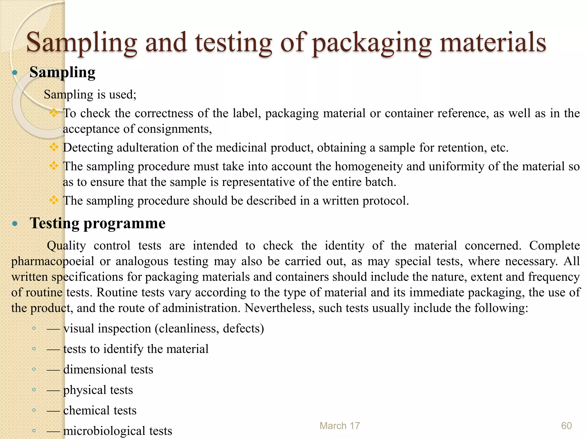 Pharmaceutical packaging | PPTX