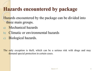 Pharmaceutical packaging | PPTX