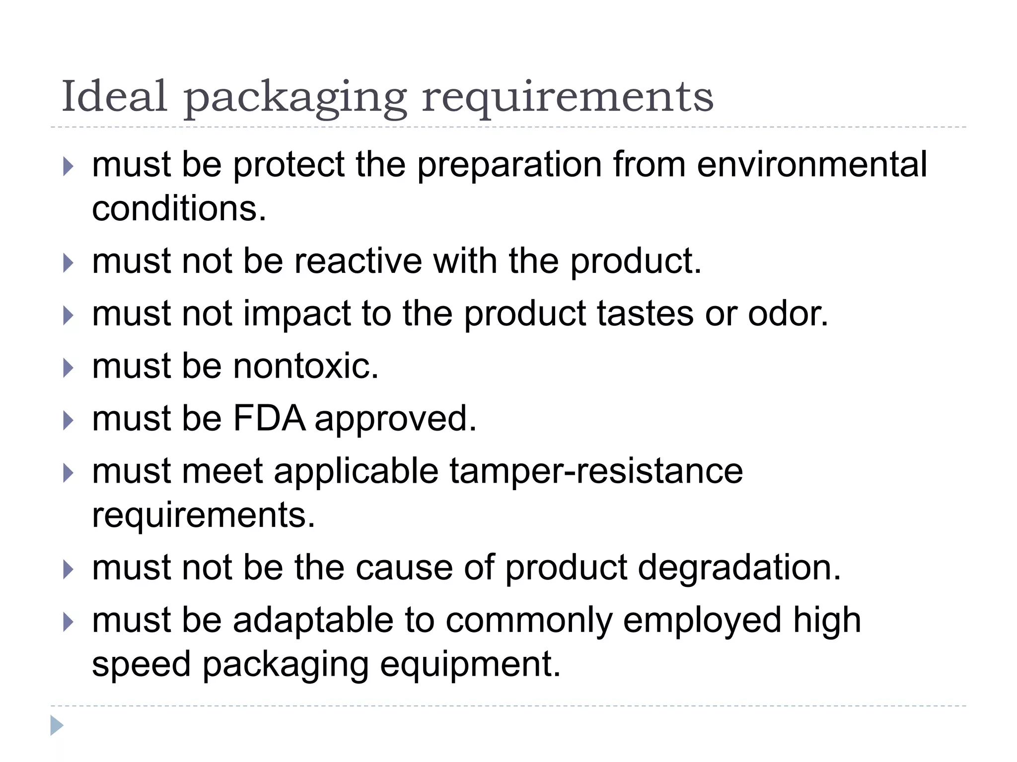 Pharmaceutical packaging | PPTX