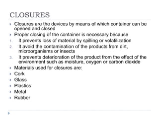 Pharmaceutical packaging | PPTX