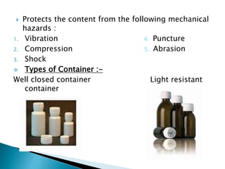 Pharmaceutical packaging | PPTX