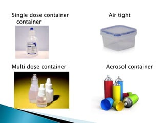 Pharmaceutical packaging | PPTX