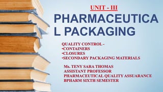 Pharmaceutical packaging | PPT