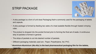 Pharmaceutical packaging | PPTX