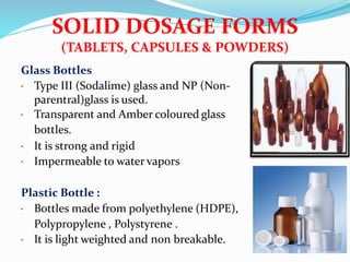 Pharmaceutical packaging naresh | PPTX