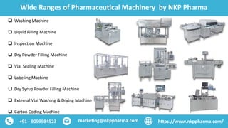 Pharmaceutical packaging machineries | PPTX