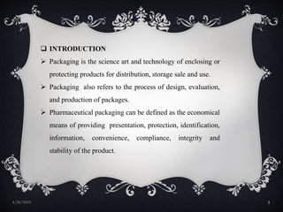 Pharmaceutical packagingpptx (1) | PPT