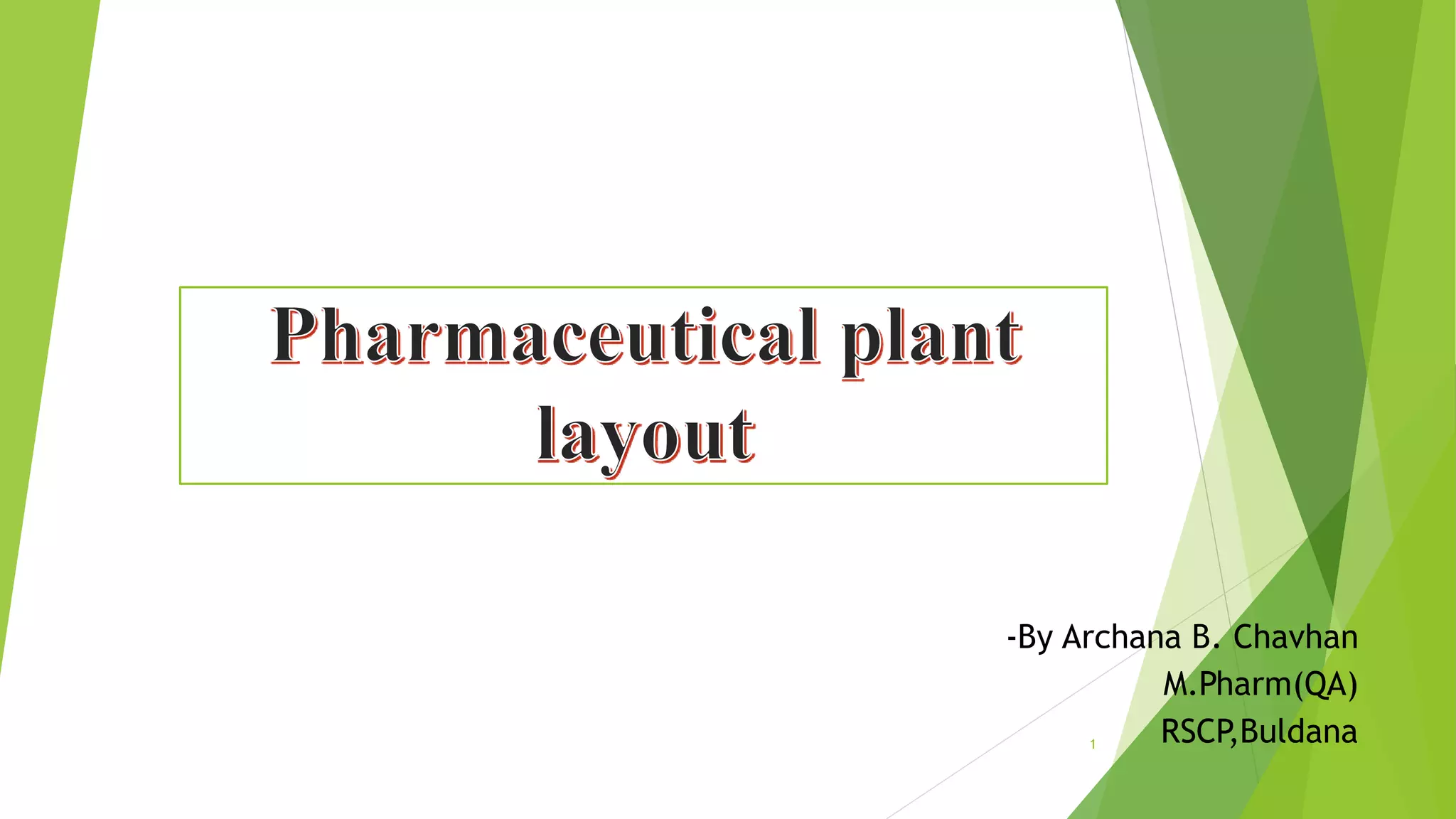 Pharmaceutical plant layout | PDF