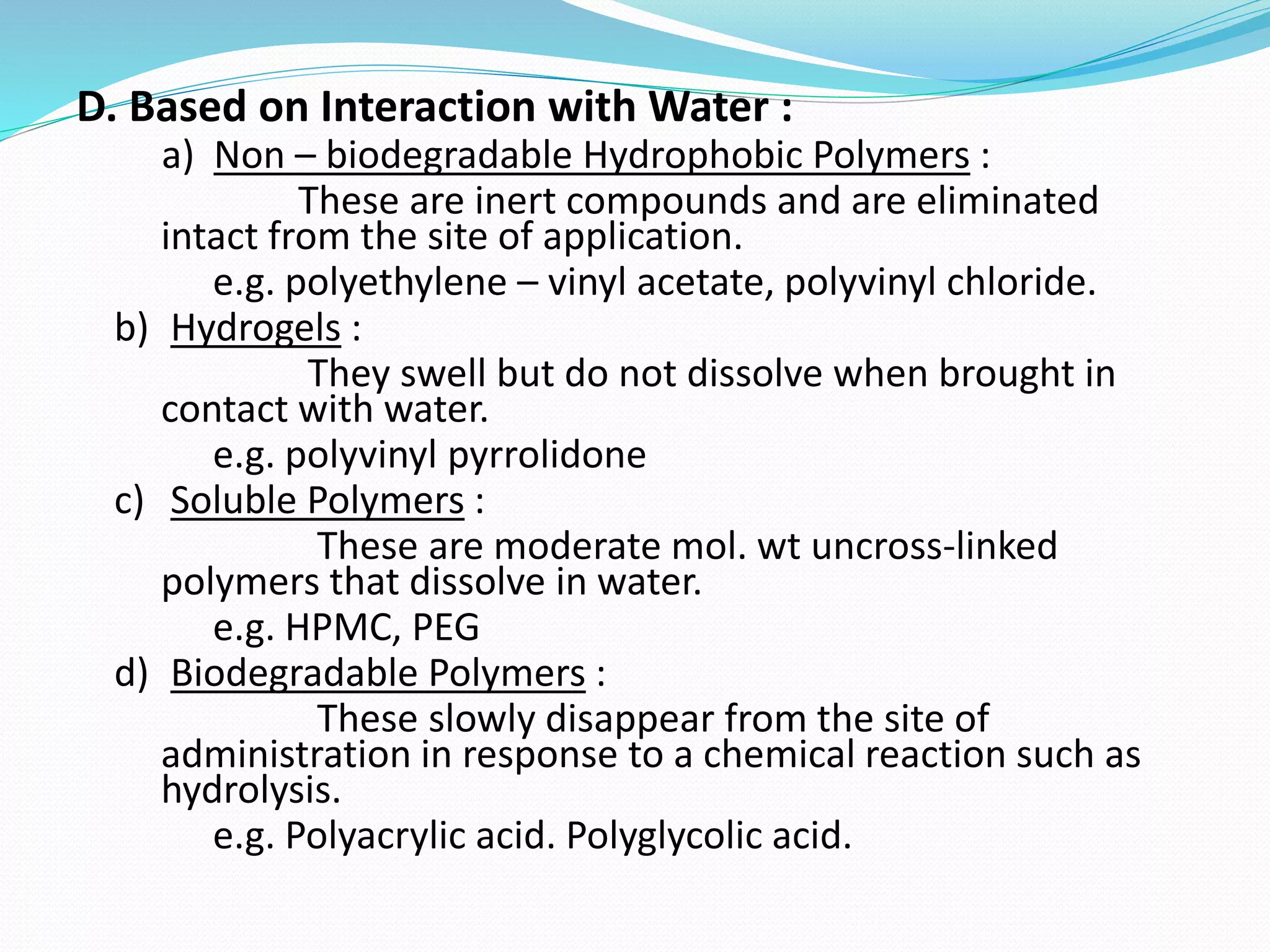 Pharmaceutical polymers | PPTX