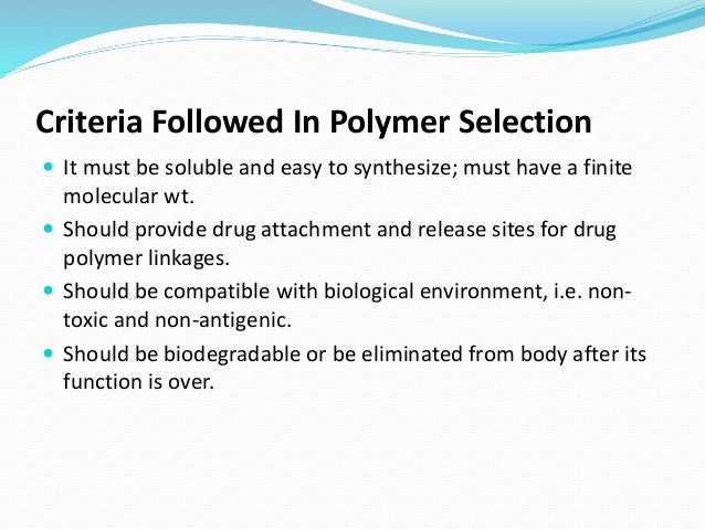 Pharmaceutical polymers