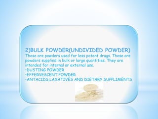 Pharmaceutical powder gp B | PPT
