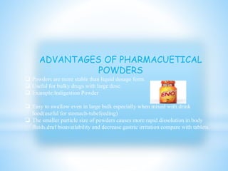 Pharmaceutical powder gp B | PPT