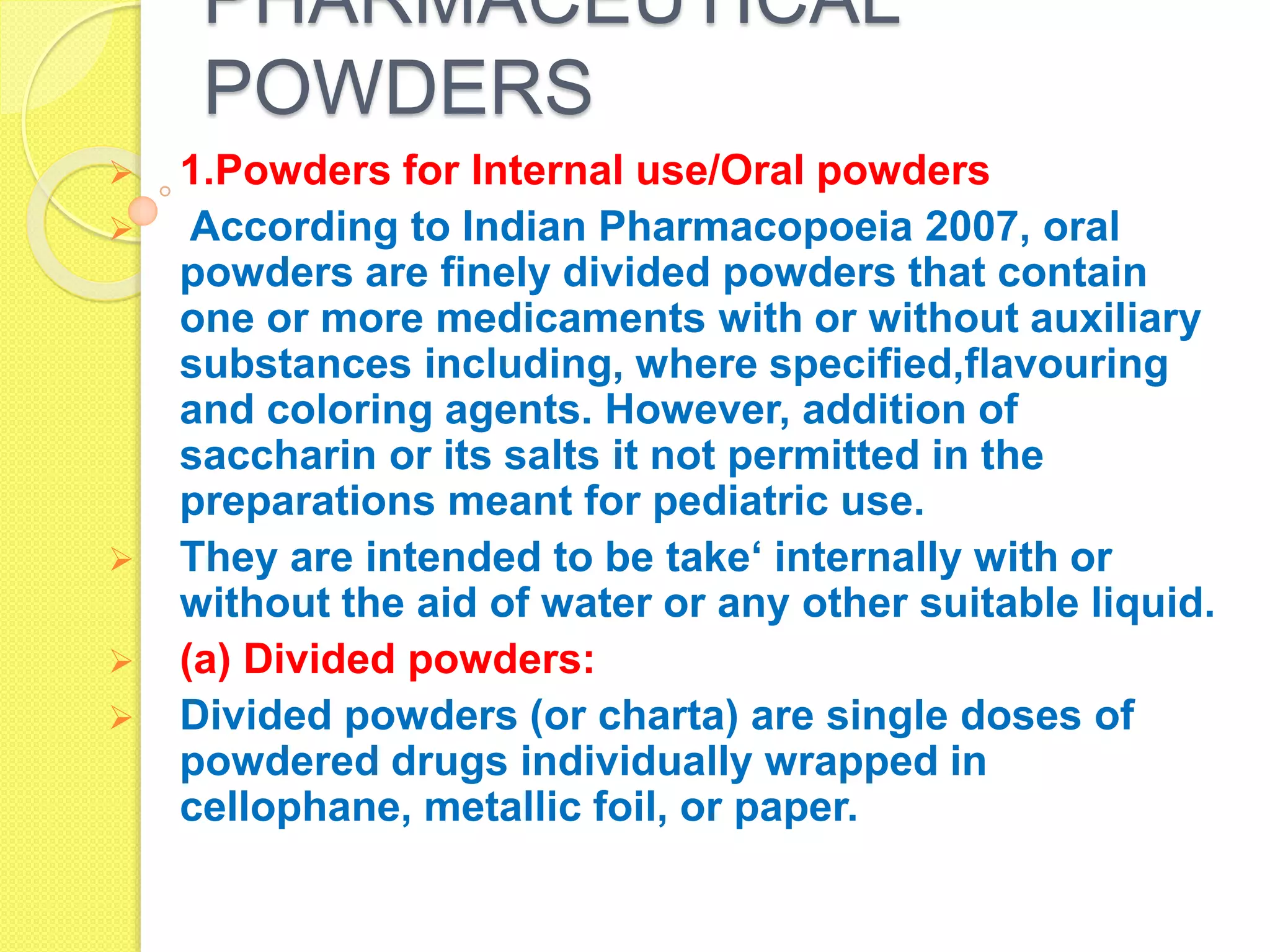 Pharmaceutical powders | PPTX