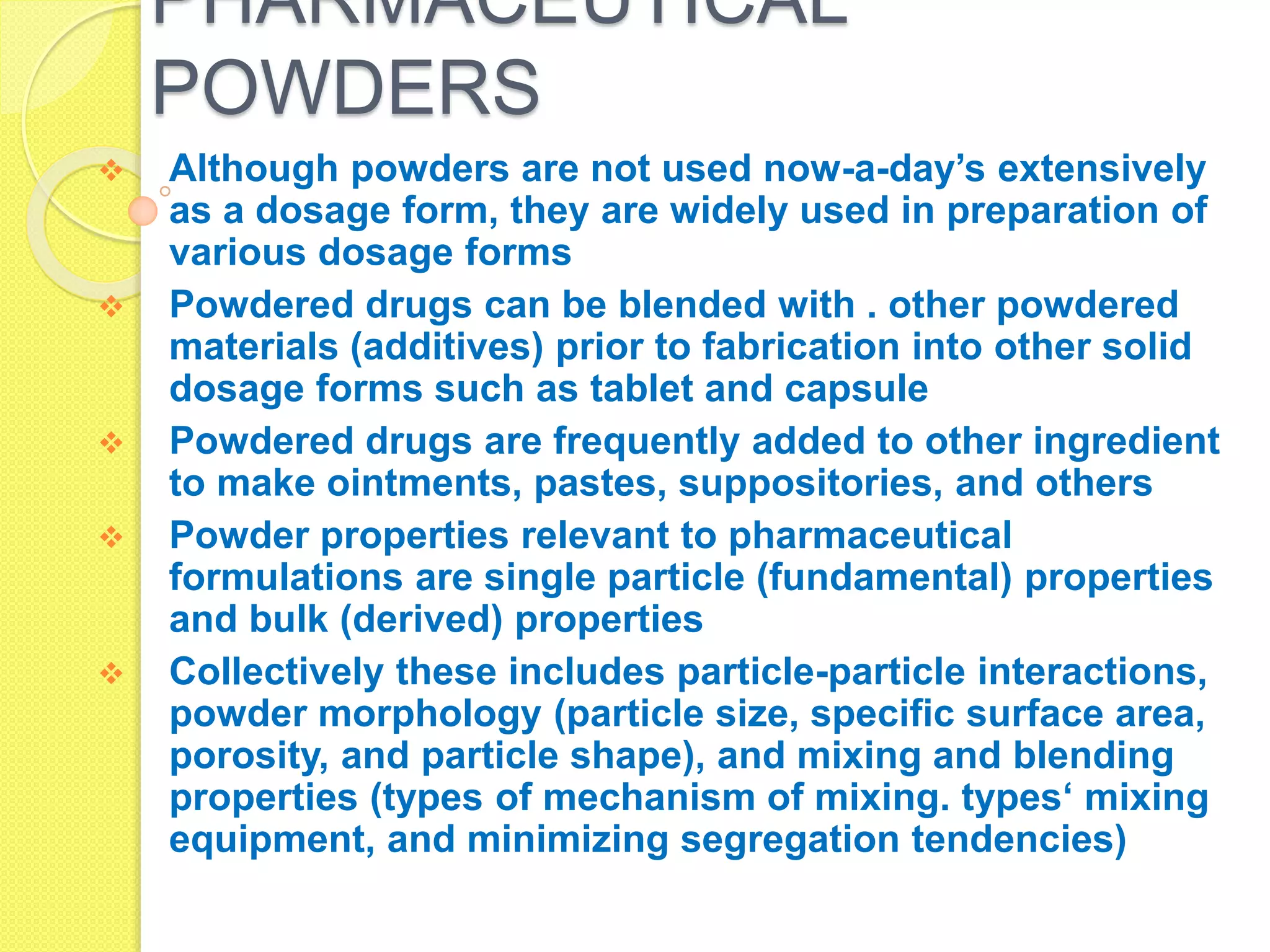 Pharmaceutical powders | PPTX