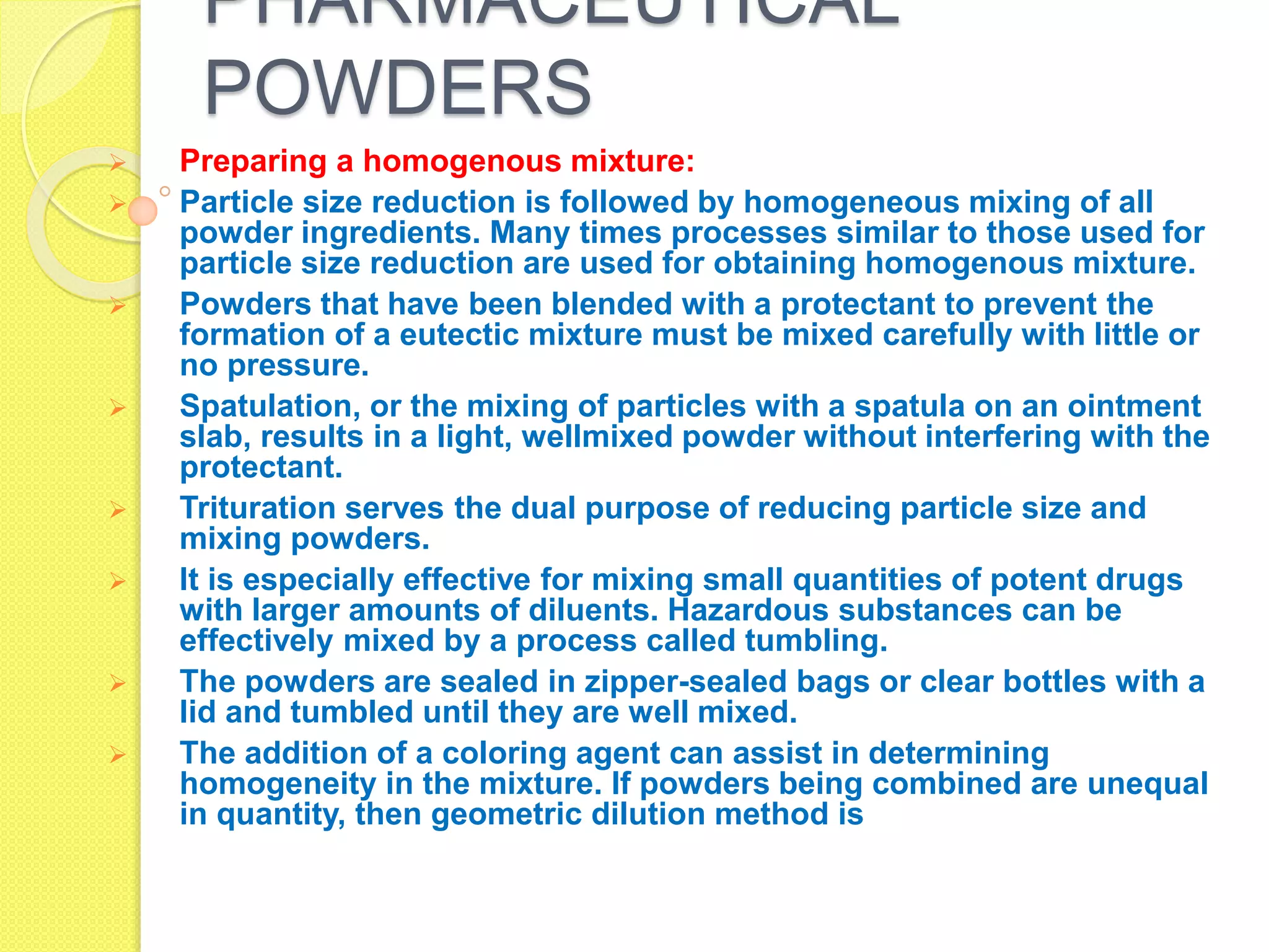 Pharmaceutical powders | PPTX