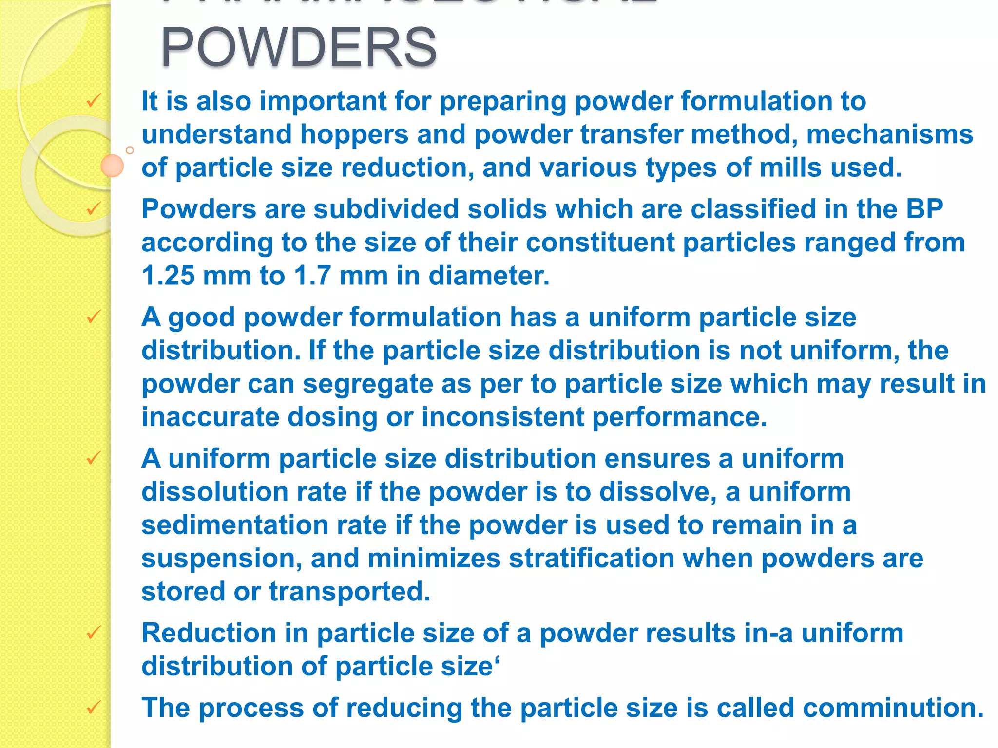 Pharmaceutical powders | PPTX