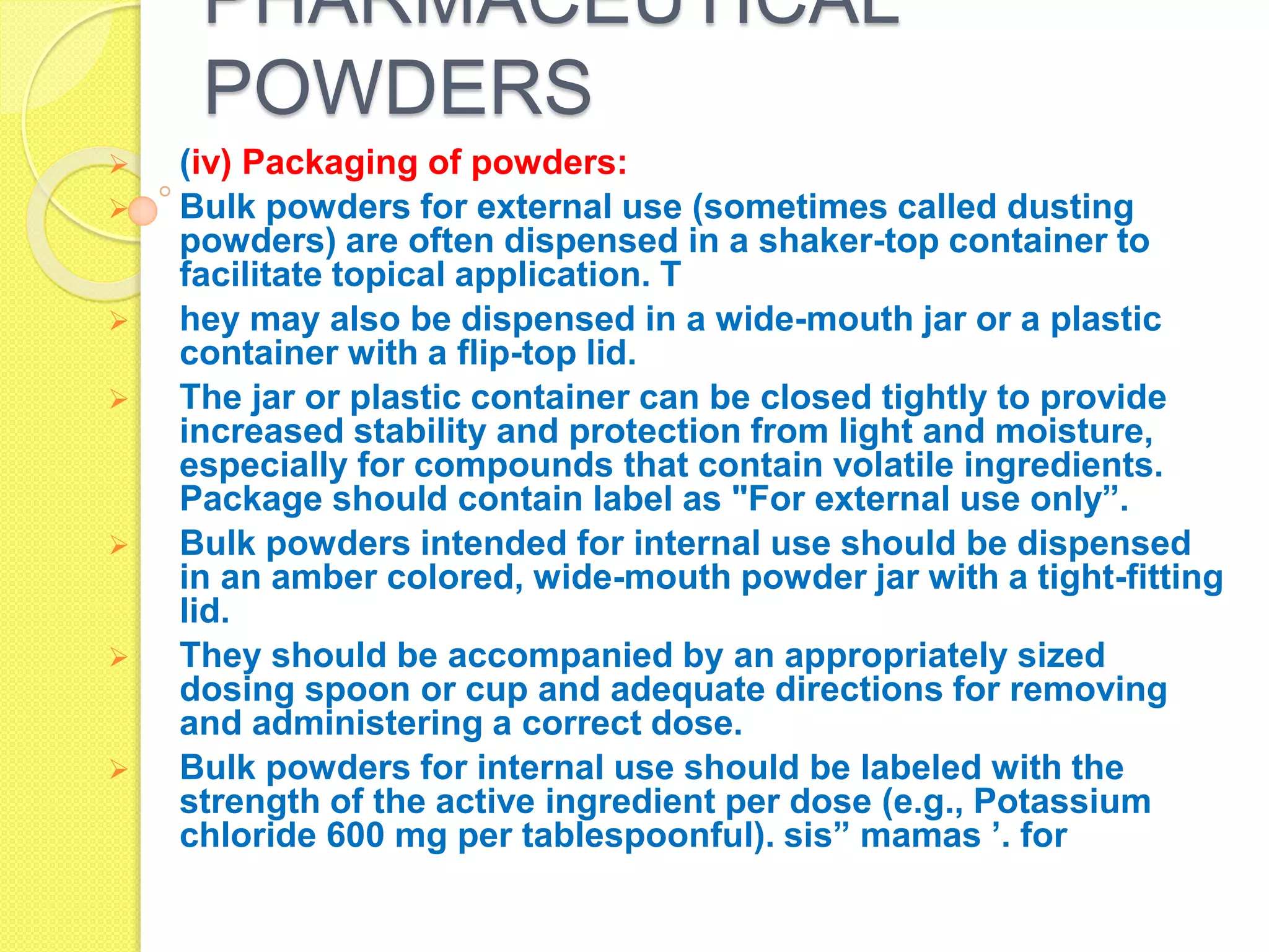 Pharmaceutical powders | PPTX