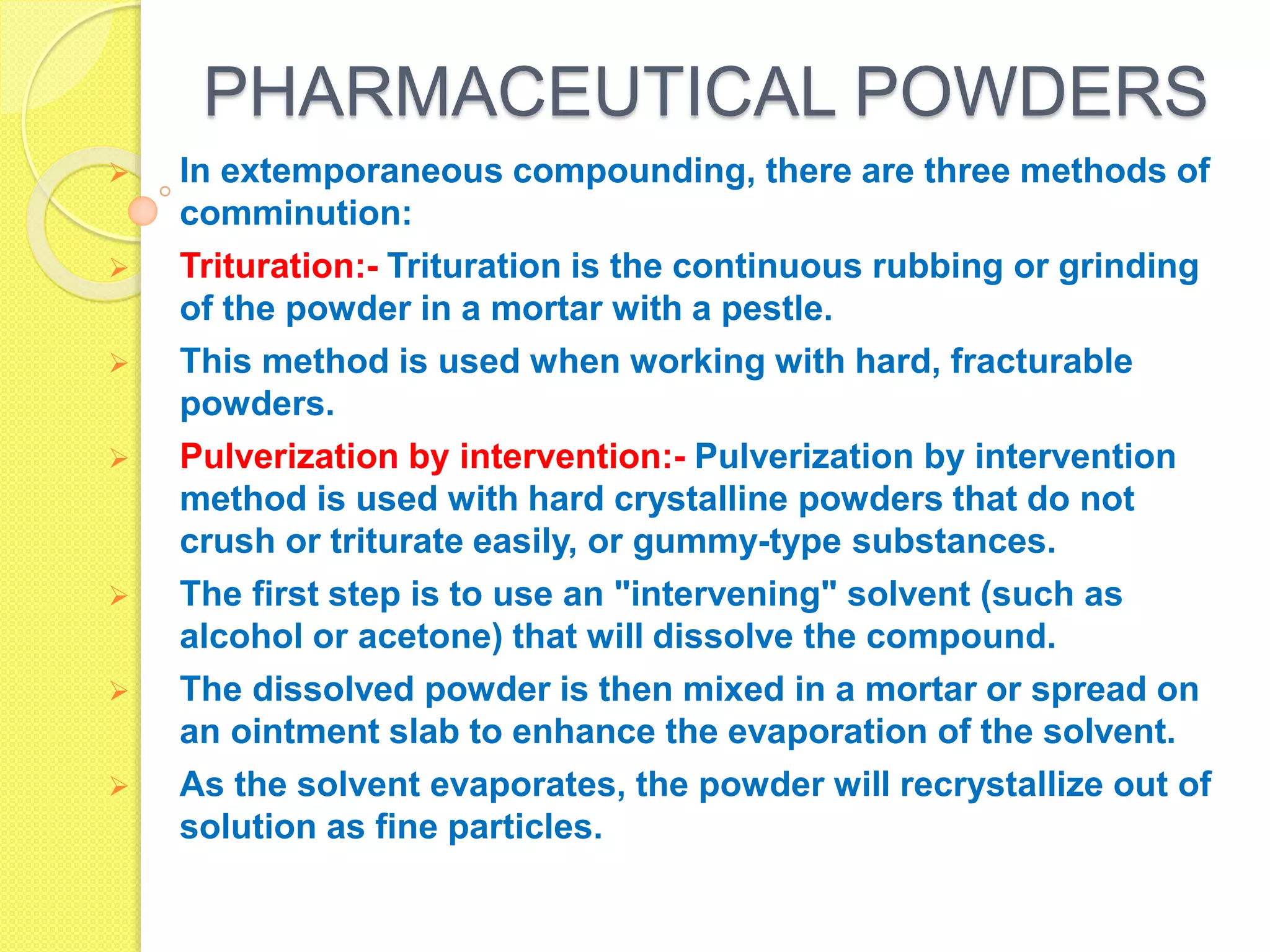 Pharmaceutical powders | PPTX