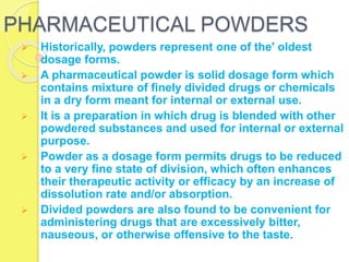 Pharmaceutical powders | PPTX