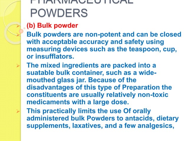 Pharmaceutical powders | PPTX