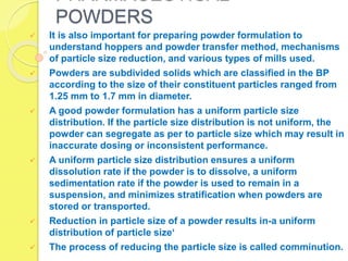 Pharmaceutical powders | PPTX
