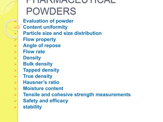 Pharmaceutical powders | PPTX
