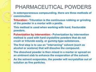 Pharmaceutical powders | PPTX