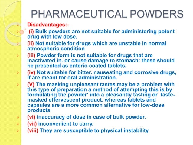 Pharmaceutical powders | PPTX