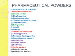 Pharmaceutical powders | PPTX