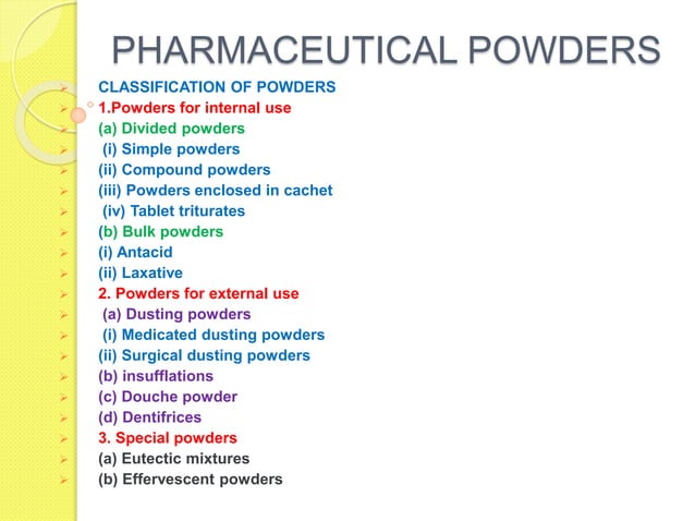 Pharmaceutical powders | PPTX