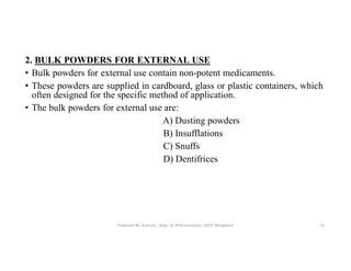 Pharmaceutical . powders . pdf . Pharmacy | PDF