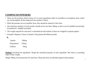Pharmaceutical . powders . pdf . Pharmacy | PDF
