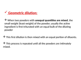 Pharmaceutical Powders Types baesd on uses.one shot pptx | PPT