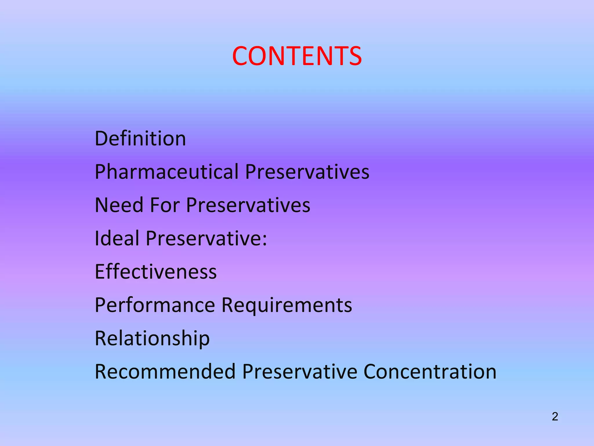 Pharmaceutical preservatives | PPTX