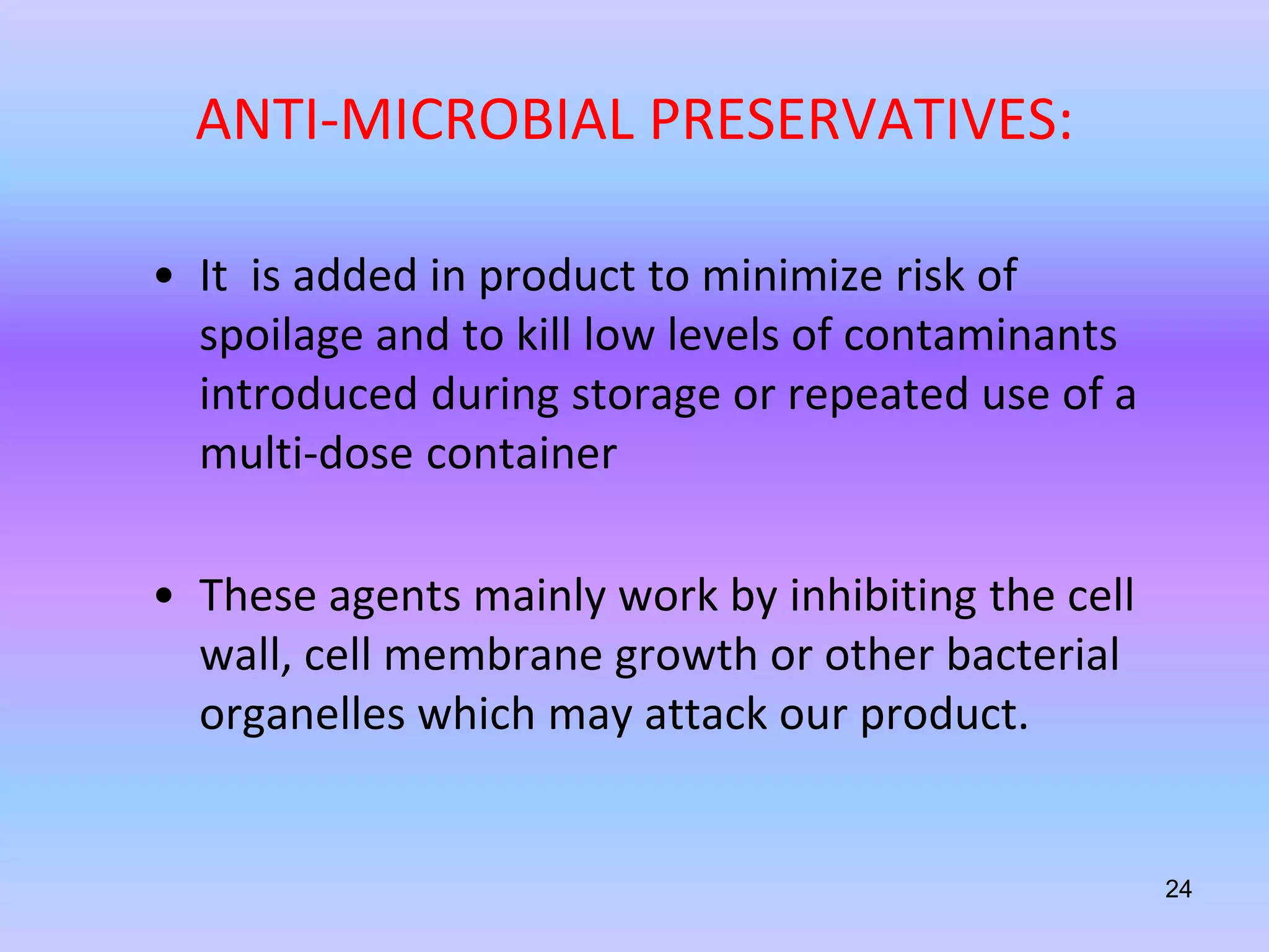 Pharmaceutical preservatives | PPTX